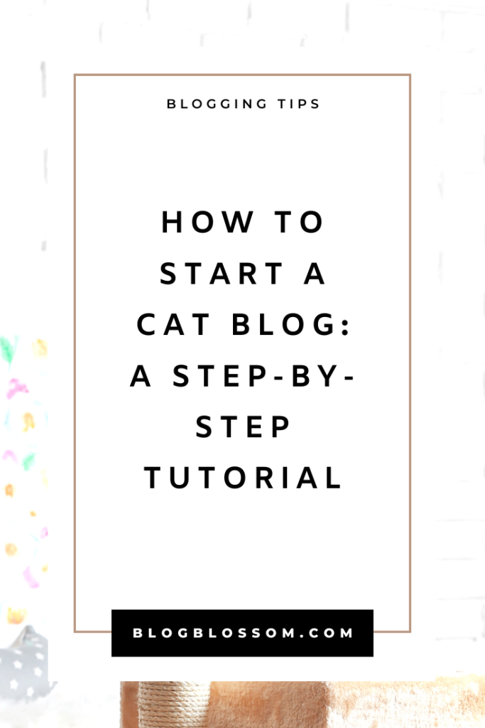 How to Start A Cat Blog: A Step-By-Step Tutorial – Blog Blossom